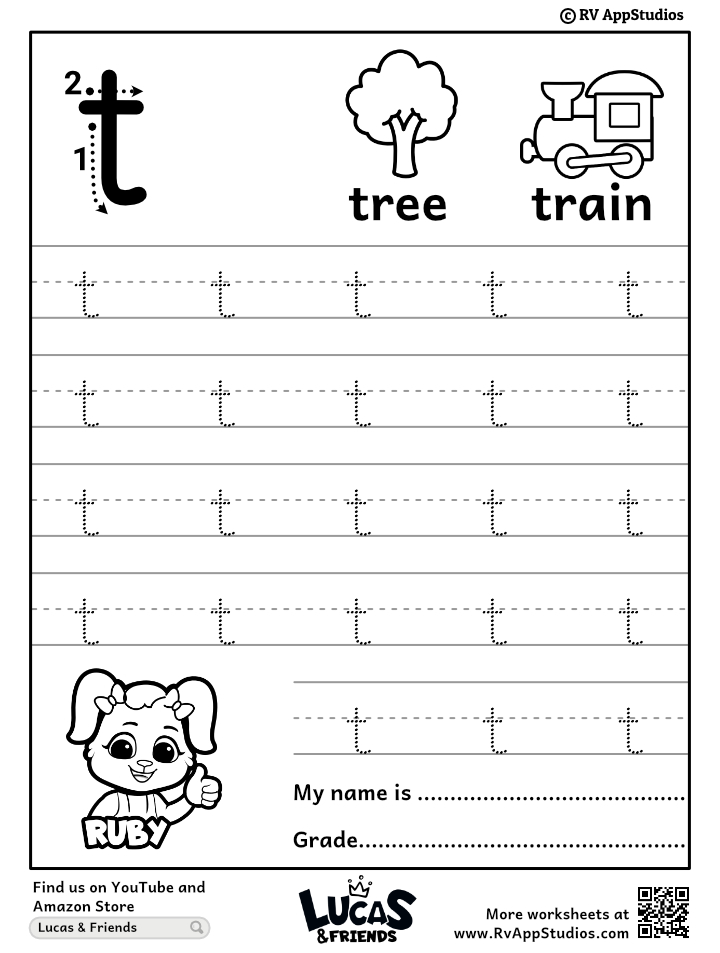 16 Tracing The Letter T LeeannHayal 16 Tracing The Letter T LeeannHayal