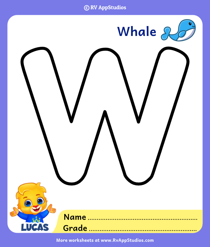 Letter W Coloring Pages Alphabet W Coloring Pages
